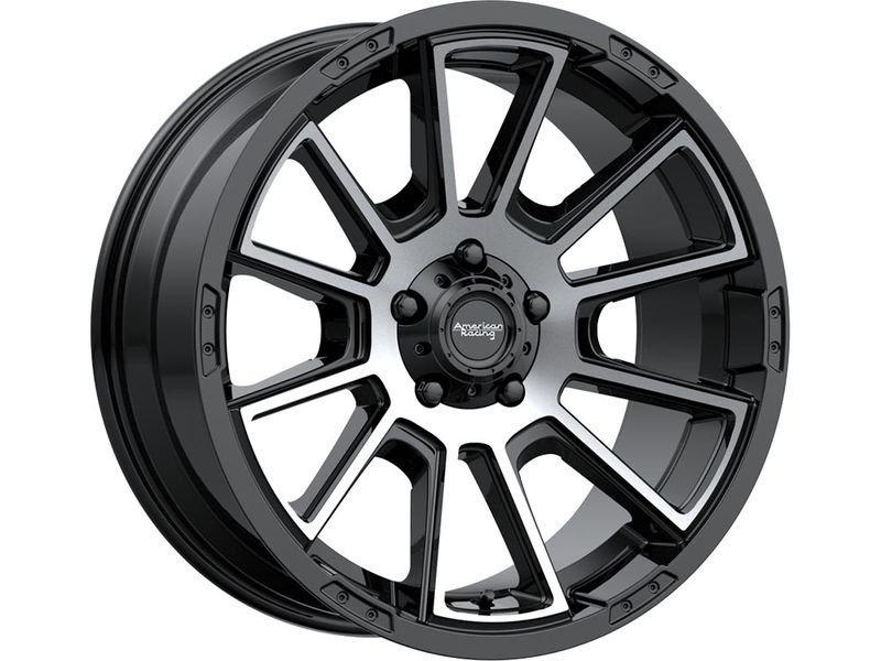 American Racing Machined Black AR933 Intake Wheels | RealTruck