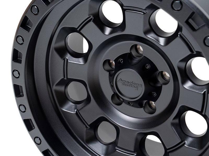 ARW-AR20168068700 American Racing Matte Black AR201 Wheel | RealTruck