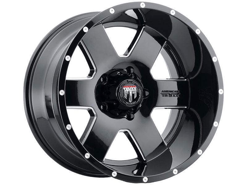 American Truxx Milled Gloss Black AT-155 Armor Wheels | RealTruck