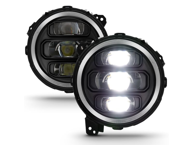 Anzo Black LED Headlights 111466 | RealTruck