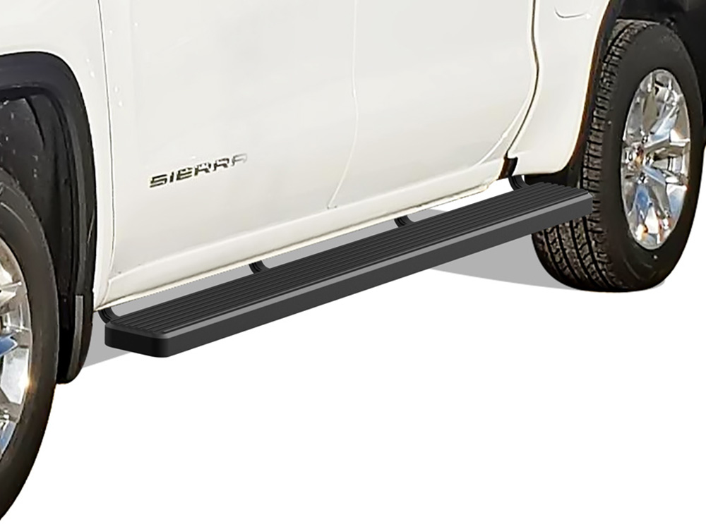 APS 6 iStep Black Wheel to Wheel Running Boards IB03SAG1SB | RealTruck