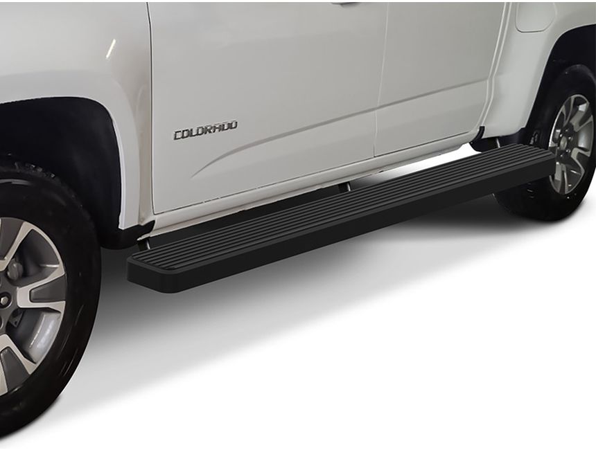 APS 6 iStep Black Wheel to Wheel Running Boards APS-IB03SAI7SB | RealTruck