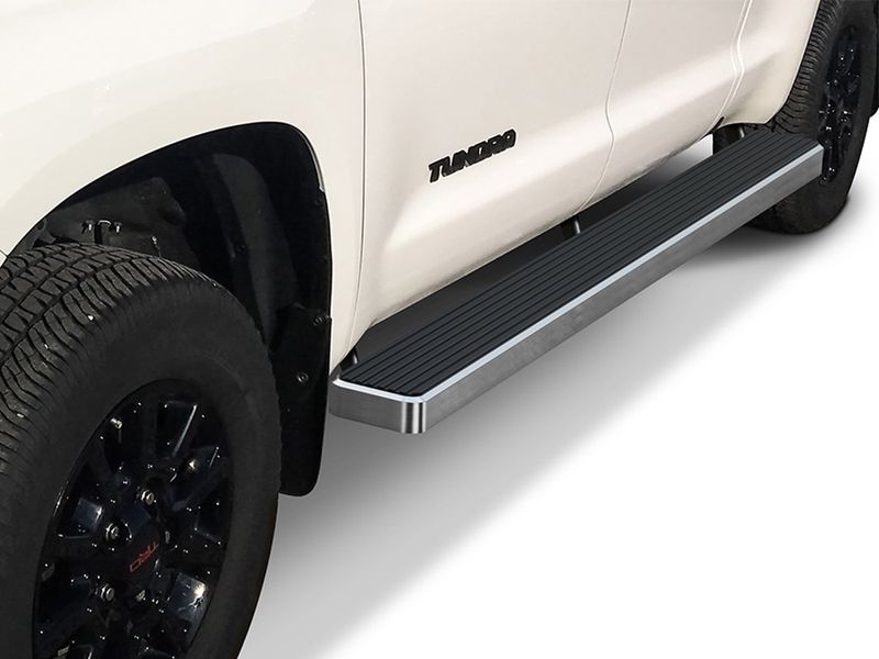 APS 6 iStep Brushed Aluminum Wheel to Wheel Running Boards APS ...