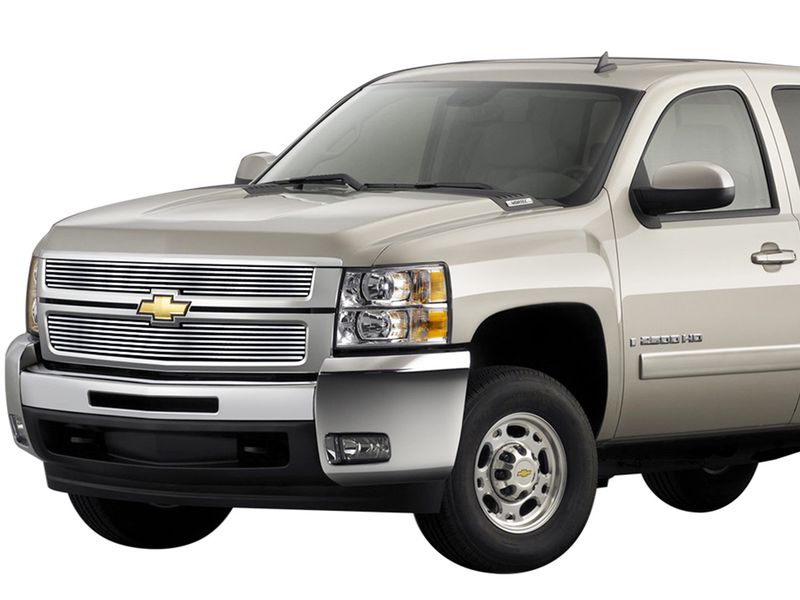 APS Main Upper Billet Grille Overlay GR03FEG74S | RealTruck