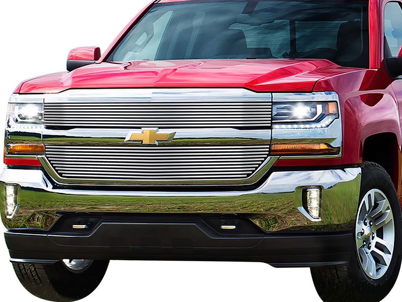 APS Main Upper Billet Grille Overlay GR03FFC60M | RealTruck
