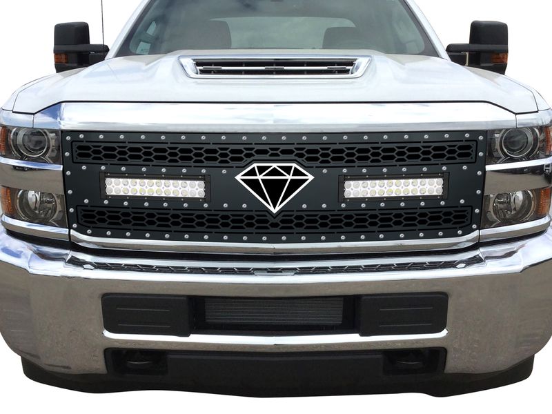 APS Main Upper Complete Replacement Grille GR03LFC33L | RealTruck