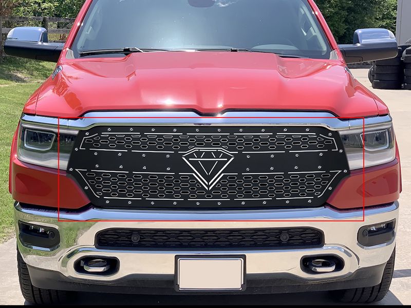 APS Sheet Main Upper Complete Replacement Grille GR04DEE40D | RealTruck
