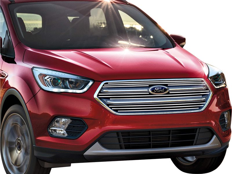 APS Main Upper Billet Grille Overlay GR06FEB87S | RealTruck