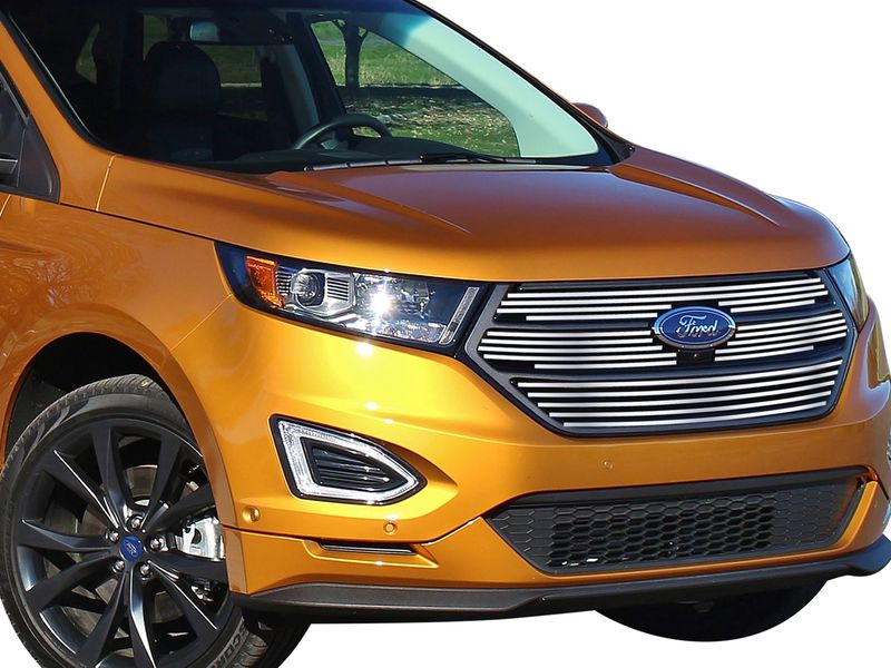 APS Main Upper Billet Grille Overlay GR06FEB91S | RealTruck