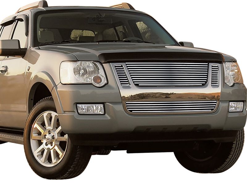 APS Main Upper & Lower Bumper Billet Grille Overlay GR06FGH23S | RealTruck