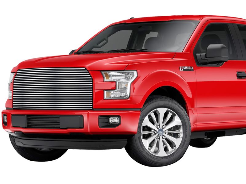 APS Main Upper Complete Replacement Billet Grille GR06HFC10S | RealTruck