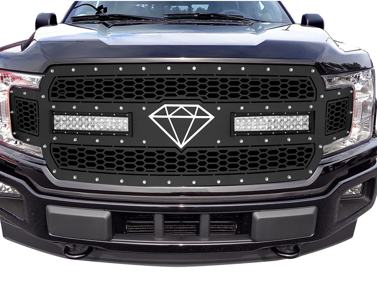 APS Main Upper Complete Replacement Grille GR06LFD00L | RealTruck