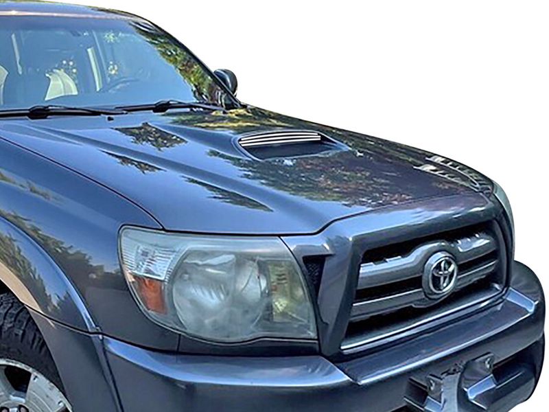 APS Hood Scoop Billet Grille Overlay GR20FFE01S | RealTruck