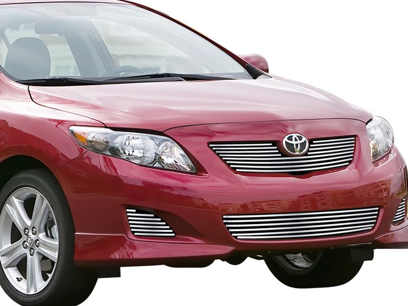 APS Main Upper & Lower Bumper Billet Grille Overlay GR20FFF02S | RealTruck