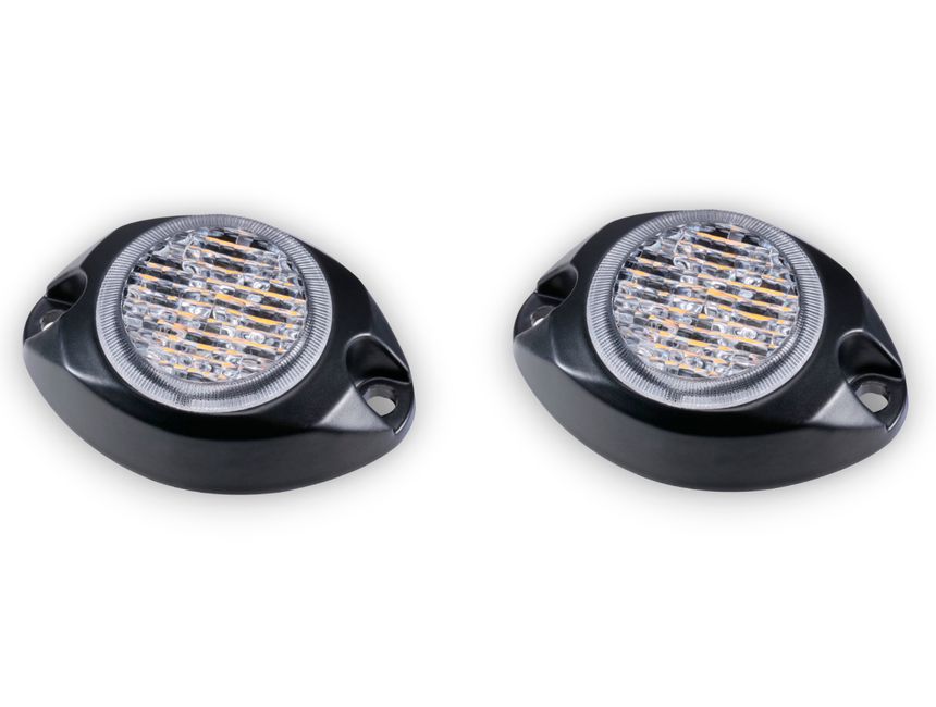 ARC Lighting Builtbright Round 2" Mini LED Surface Mount Blue Strobe ...