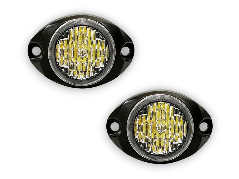 ARC Lighting Builtbright Round 2" Mini LED Surface Mount Blue Strobe ...