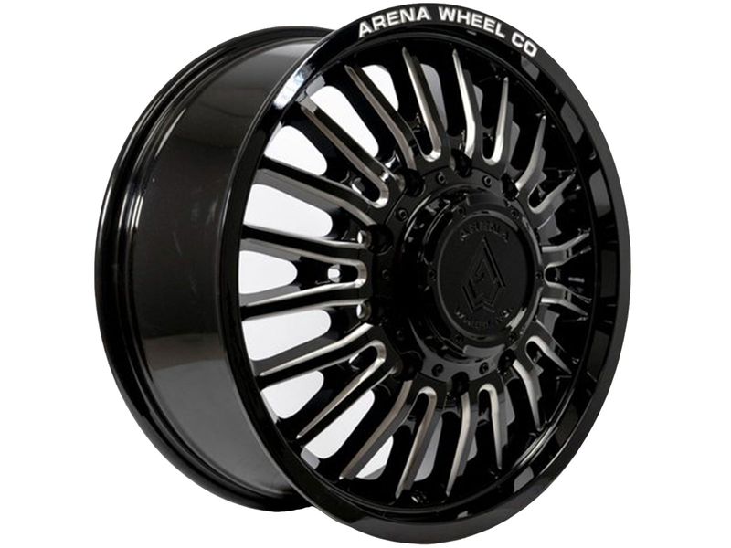 Arena Milled Gloss Black Thunder Dually Wheels | RealTruck