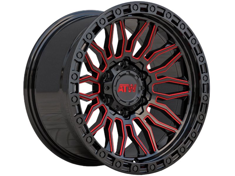 ATW Black & Red Nile Wheels | RealTruck