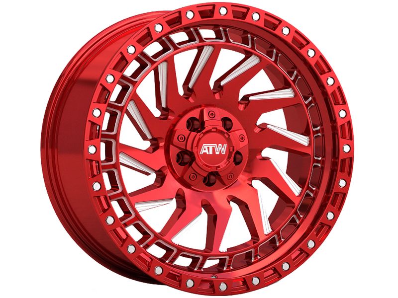 ATW Milled Red Culebra Wheels | RealTruck