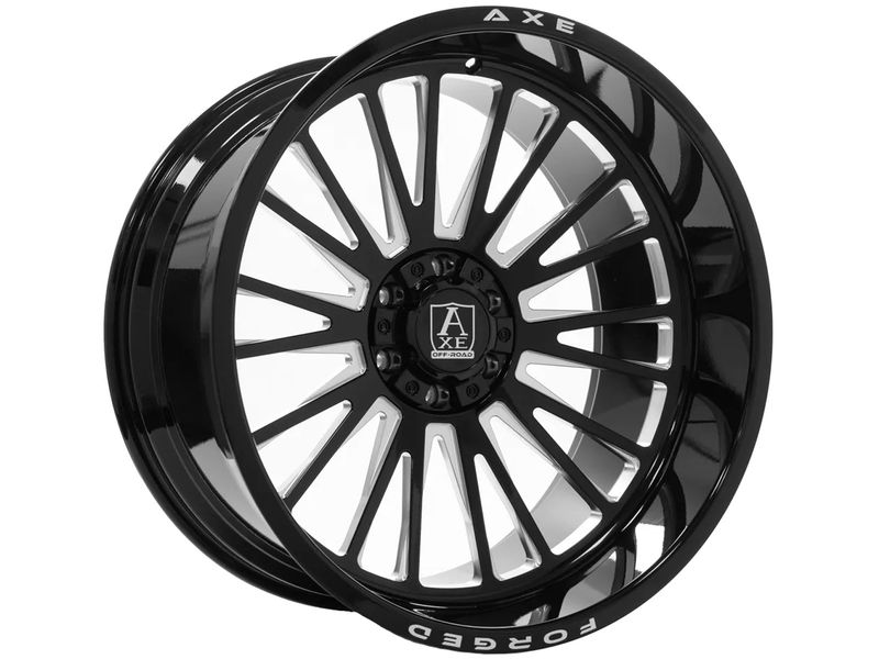 Axe Offroad Forged Milled Gloss Black AF7 Wheels | RealTruck