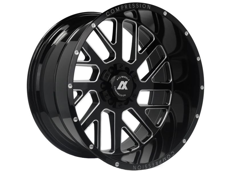 Axe Offroad Milled Black AX2 Wheels | RealTruck