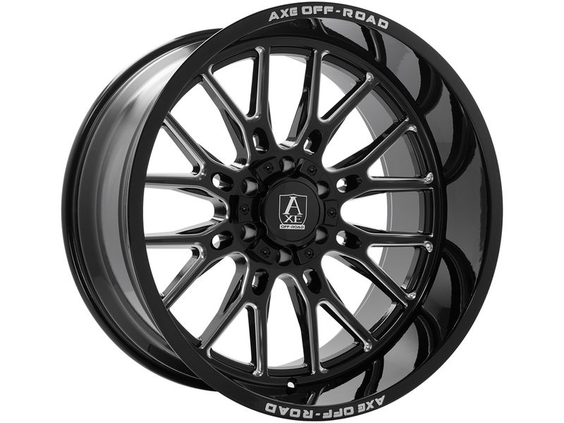 Axe Offroad Milled Gloss Black Atlas Wheels | RealTruck