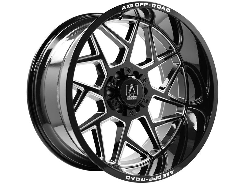 Axe Offroad Milled Gloss Black Nemesis Wheels | RealTruck