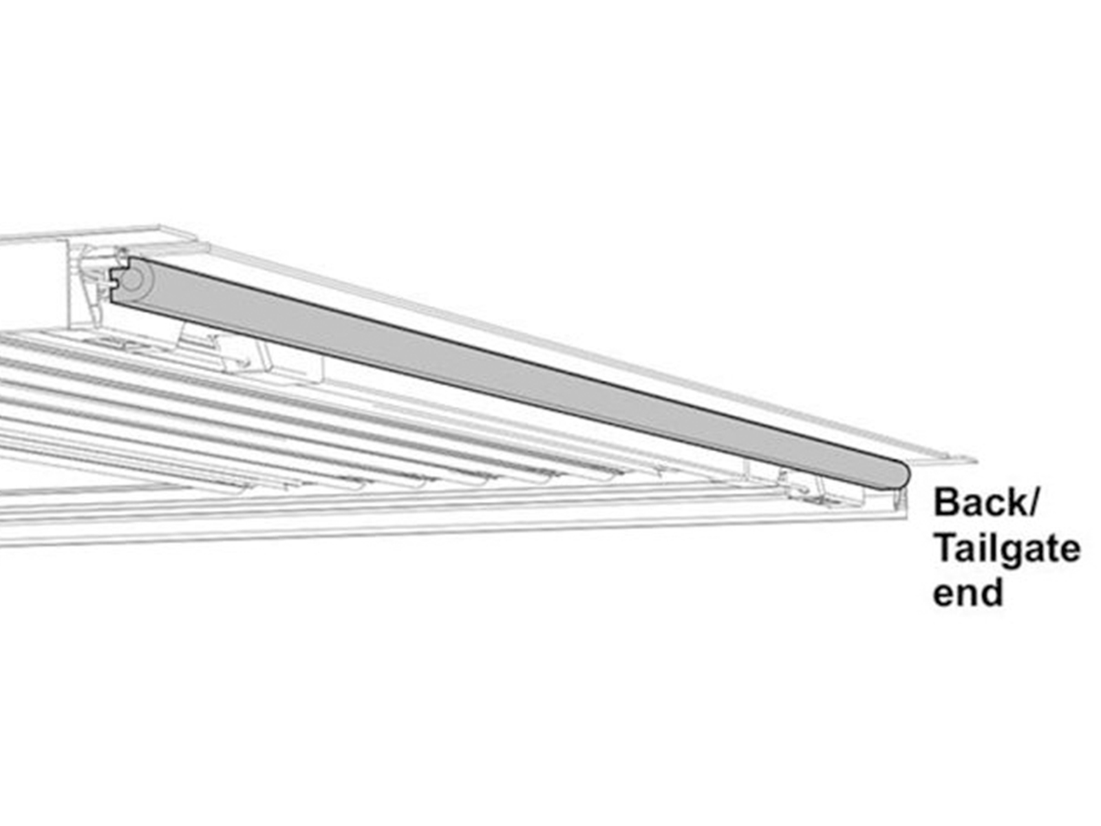 BAK Revolver X2 Replacement Tailgate Seal PARTS-321A0007 | RealTruck