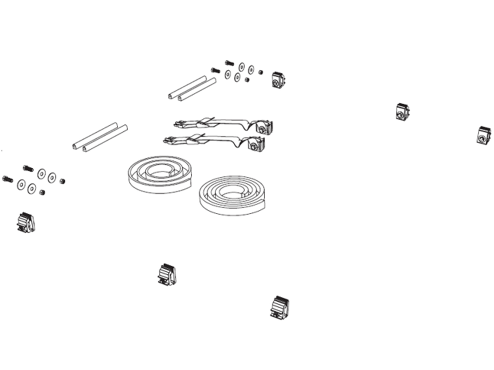 BAK Revolver Hardware Kit - 200 - (6 Clamps) RX-200 KIT | RealTruck