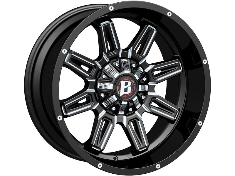 Ballistic Milled Gloss Black 965 Catapult Wheels | RealTruck