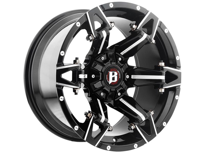 Ballistic Milled Gloss Black 966 Spartan Wheels | RealTruck