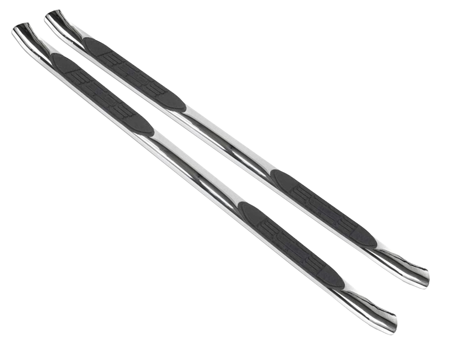 Big Country 4" Stainless Curved Oval Side Steps | RealTruck