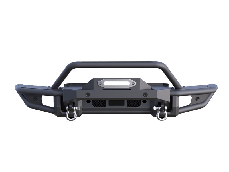 Black Horse Armour Tubular Heavy Duty Front Bumper | RealTruck