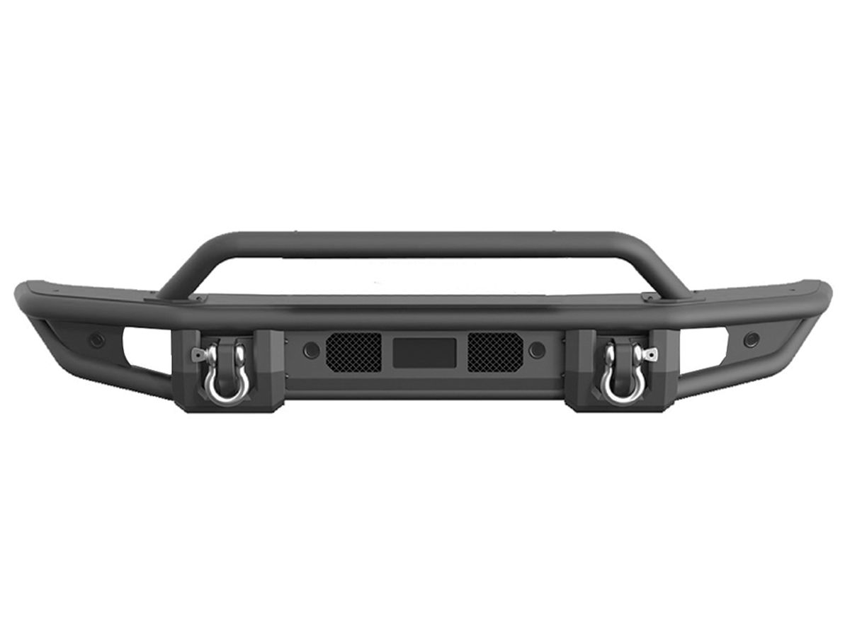 Black Horse Armour Tubular Light Duty Front Bumper AFB-FB22LD | RealTruck
