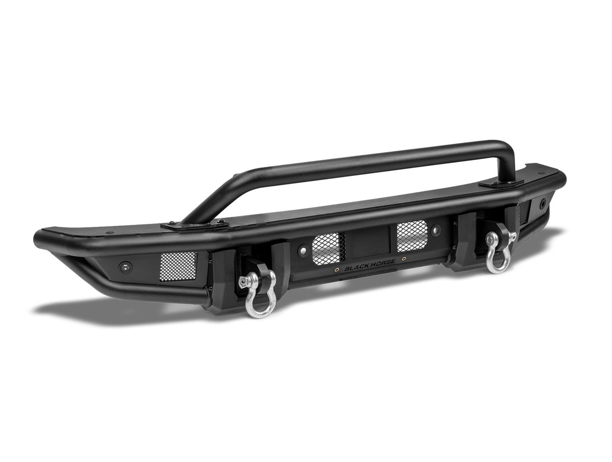 Black Horse Armour Tubular Light Duty Front Bumper AFB-FB22LD | RealTruck