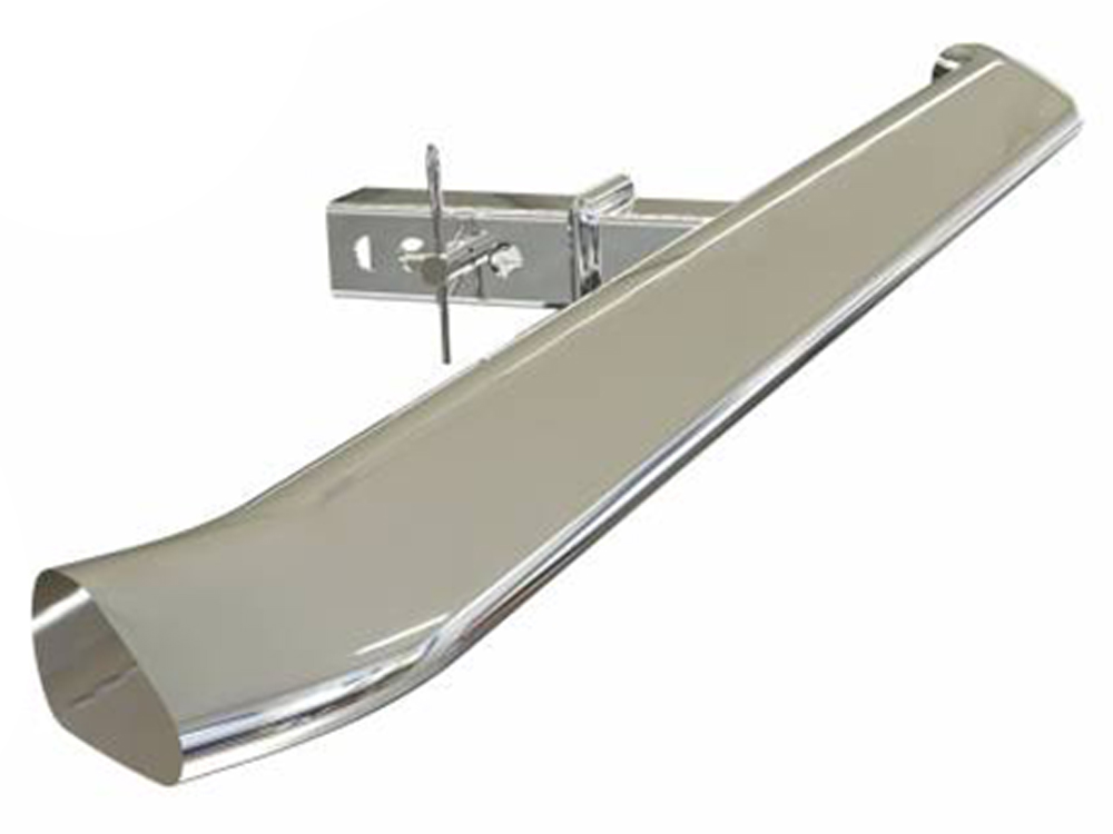 Black Horse Blade Rear Stainless Bumper Guard Step RAZ48S | RealTruck