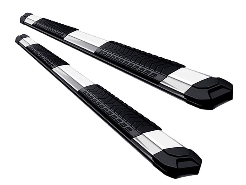 Black Horse Cutlass Polished Aluminum Running Boards | RealTruck