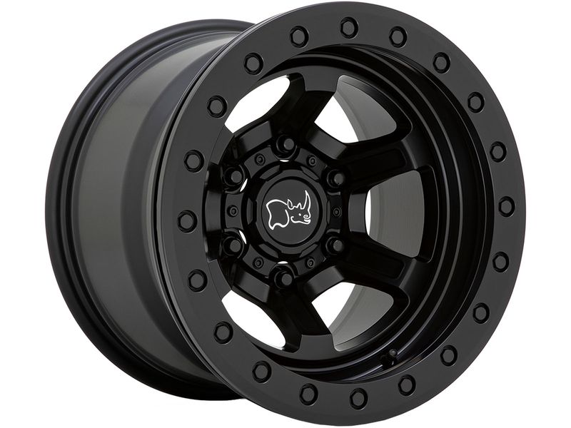 Black Rhino Matte Black Offshoot Beadlock Wheels | RealTruck