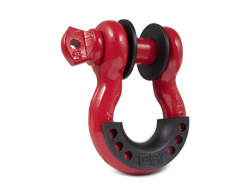 Body Armor 4x4 Red D-Ring Shackle with Black Isolators 3204 | RealTruck