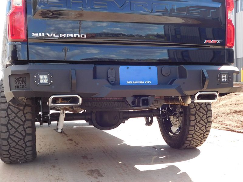 Boondock Rear Bumper with Corner Steps | RealTruck