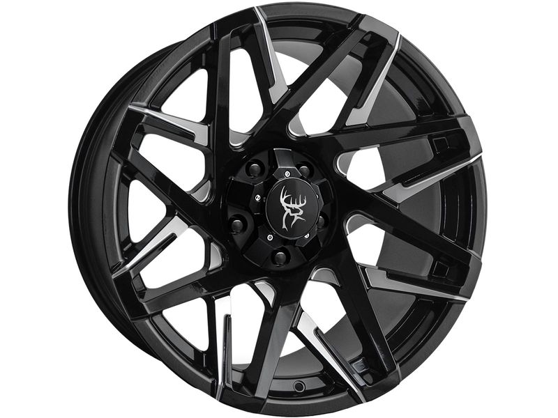 Buck Commander® Machined Gloss Black Canyon Wheels | RealTruck