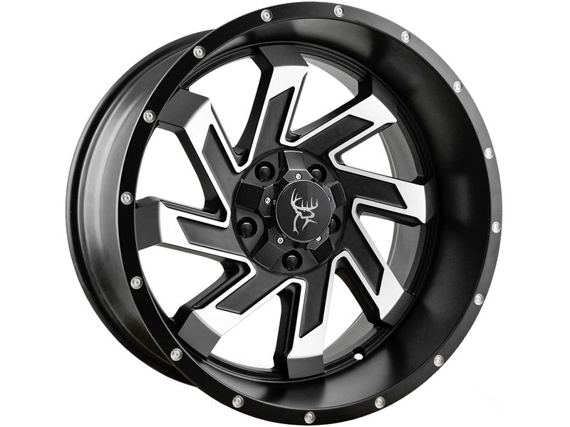 Buck Commander® Machined Matte Black SAW Wheels | RealTruck