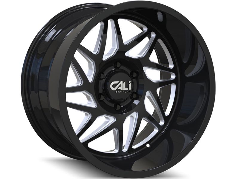 Cali Offroad Milled Gloss Black Gemini Wheel 9112-2970BM | RealTruck