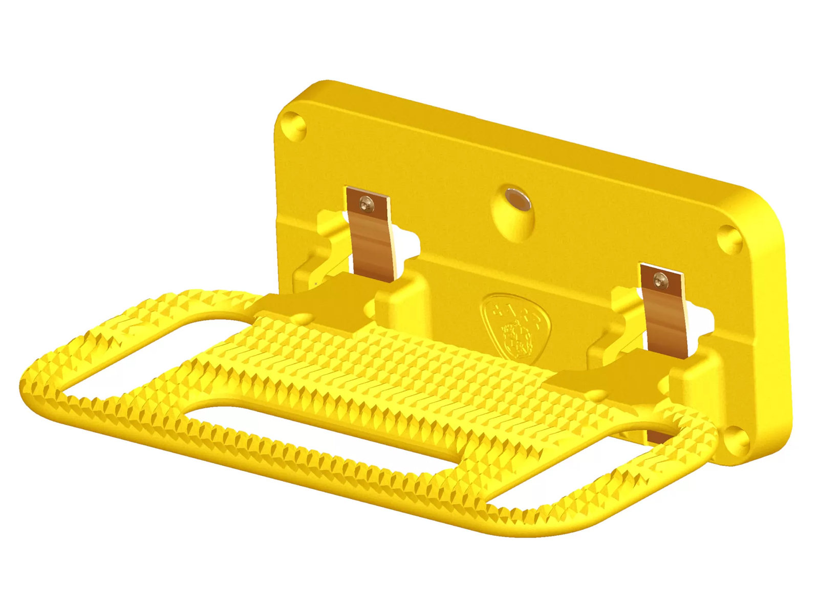 Carr HD Mega Hitch Step XP7 Safety Yellow | RealTruck