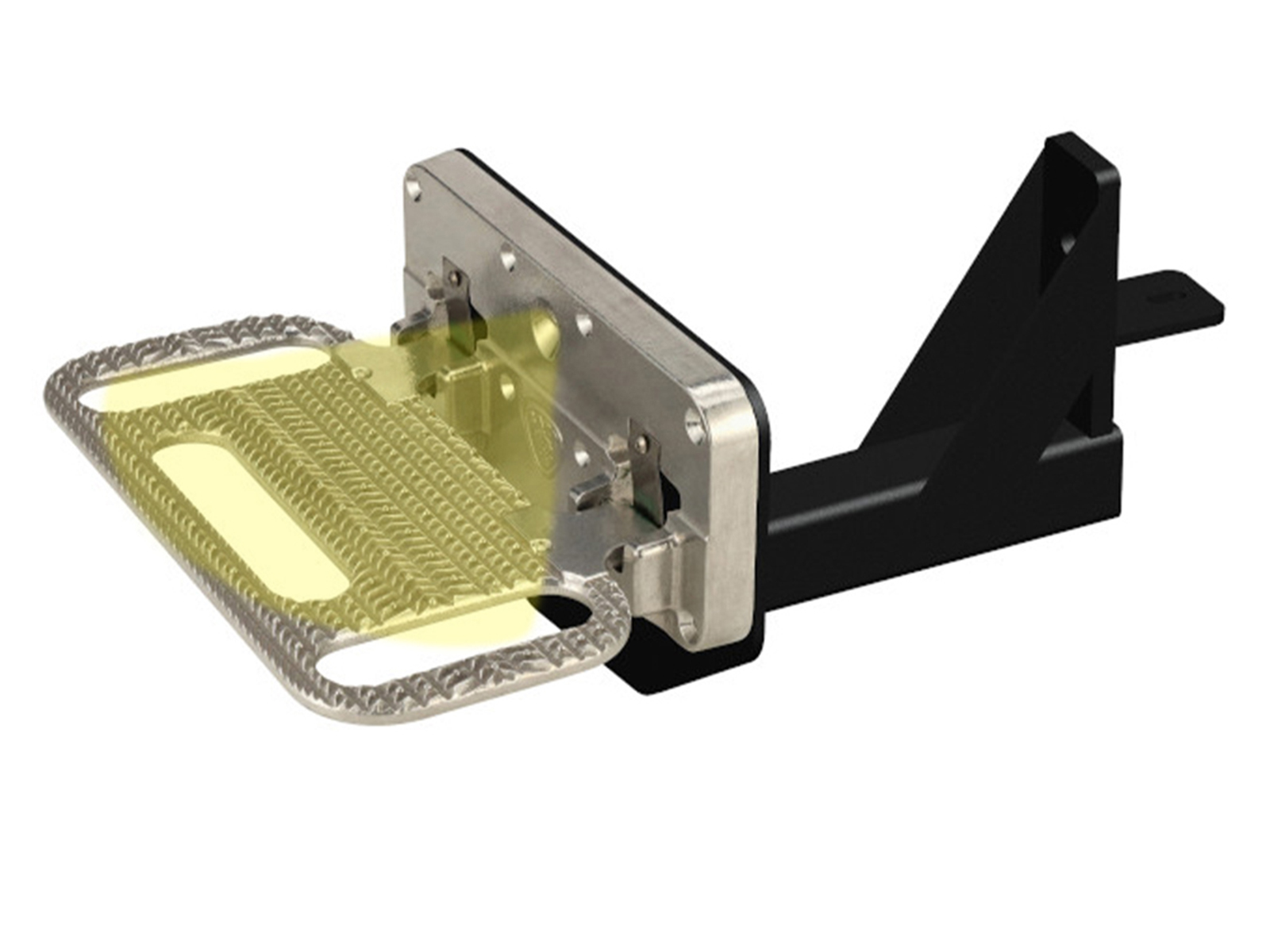 Carr HD Mega LED Ladder Rack Step XM3 Polished | RealTruck