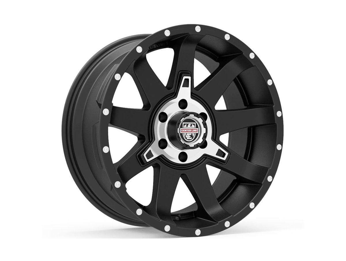 Center Line Machined Matte Black ST-2 Wheels | RealTruck