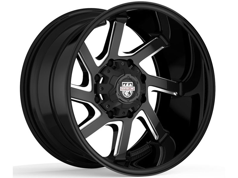 Center Line Milled Gloss Black Eliminator Wheels | RealTruck