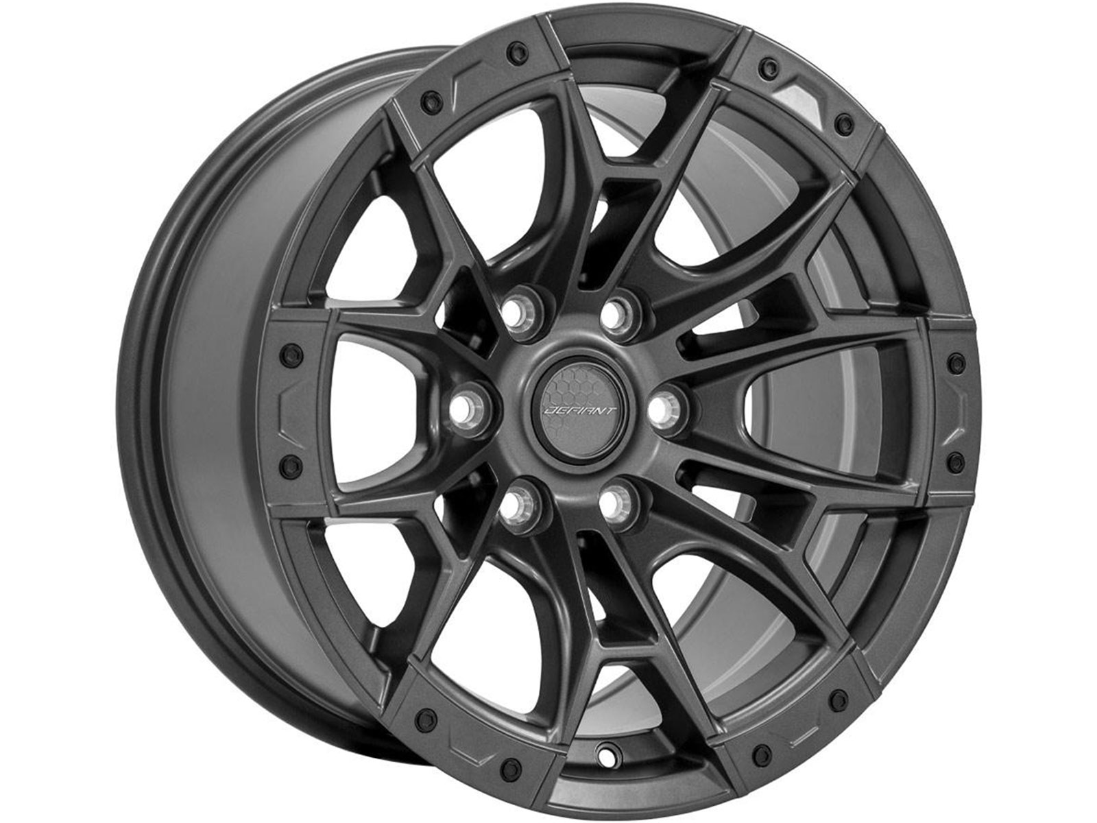 Defiant Matte Grey DF04 Wheels | RealTruck