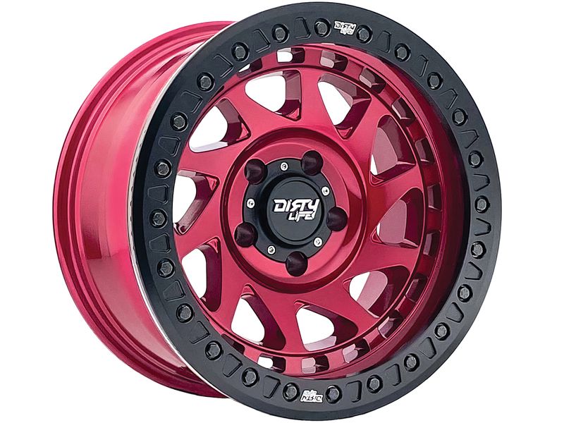 Dirty Life Red Enigma Beadlock Wheels | RealTruck