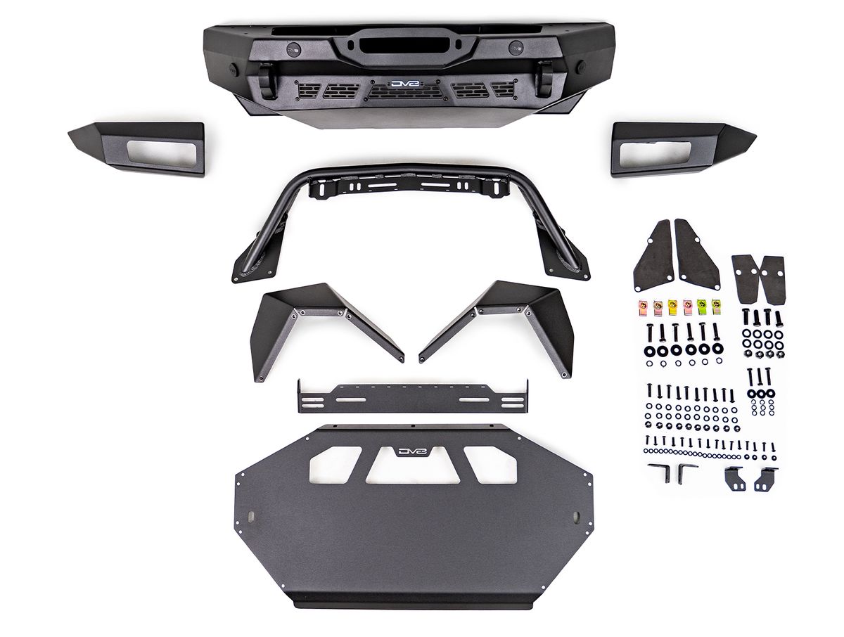 DV8 Offroad Spec Series Bull Bar Front Winch Bumper FBBR-05 | RealTruck